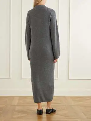 Le Kasha Jamua Ribbed Cashmere Maxi Dress