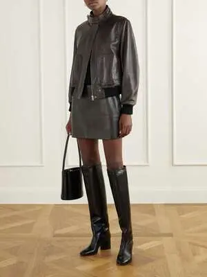 AeydĒ Almut Patent Leather Knee Boots