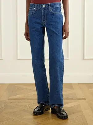 SLVRLAKE Chloe Low-rise Straight-leg Jeans - Blue