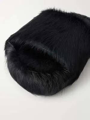 Rick Owens Chancla Calf Hair Slides