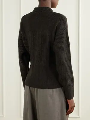 Le Kasha Kalaru Ribbed Cashmere Cardigan - Green