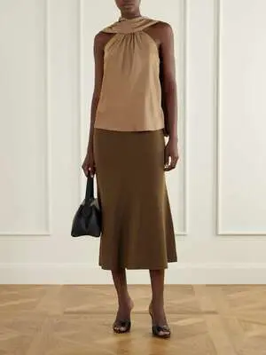 Simkhai Wool Midi Skirt