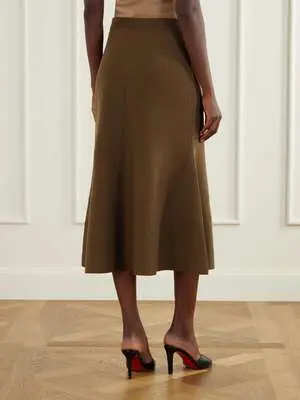 Simkhai Wool Midi Skirt