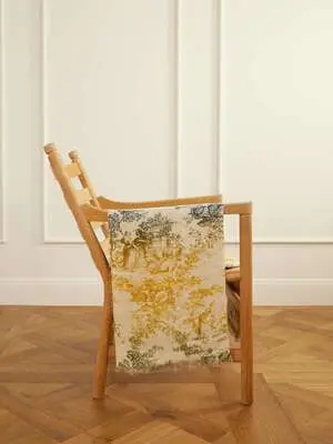 THE HOUSE OF LYRIA Firmamento Printed Linen And Cotton-blend Throw - Multi