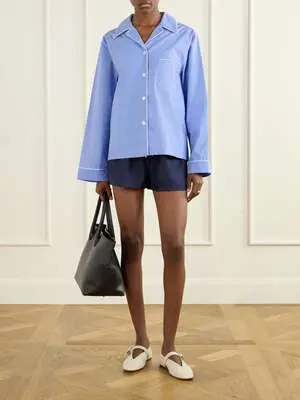 Comme Si Everyday Cami Silk-twill Shorts