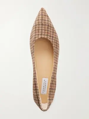 Gabriela Hearst Fleur Printed Suede Flats