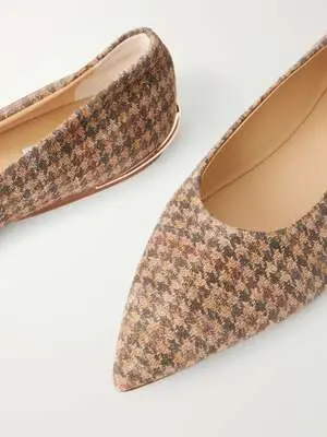 Gabriela Hearst Fleur Printed Suede Flats