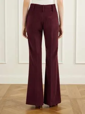Gabriela Hearst Rhein Cashmere And Wool-blend Flared Pants