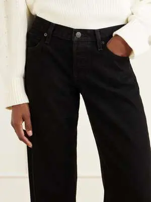 FRAME The Gray Low-rise Wide-leg Jeans