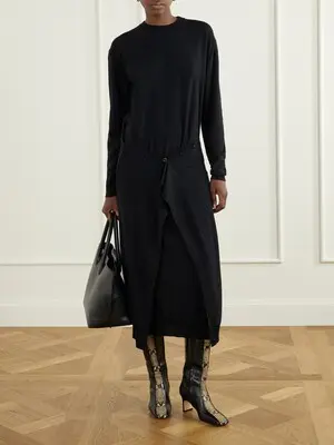 AeydĒ Bita Snake-effect Leather Knee-boots