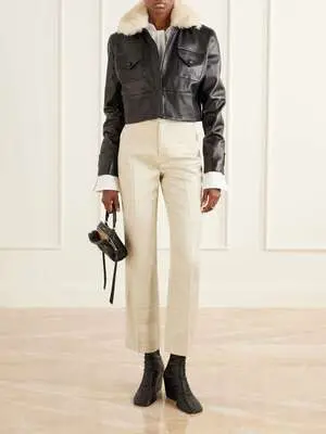 LIBEROWE Lilian Twill Straight-leg Pants