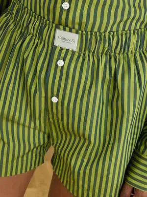 Comme Si La Boxer Classica Cotton-poplin Shorts