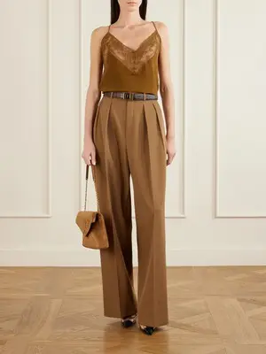 Saint Laurent Cassandre Suede Shoulder Bag