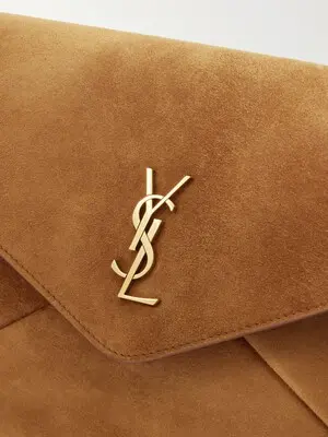 Saint Laurent Cassandre Suede Shoulder Bag