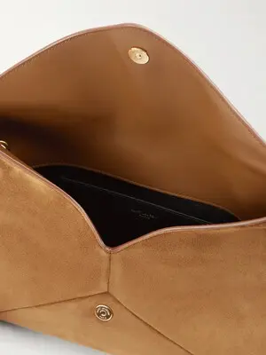 Saint Laurent Cassandre Suede Shoulder Bag
