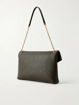 Saint Laurent Cassandre Textured-leather Shoulder Bag