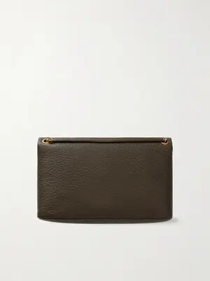 Saint Laurent Cassandre Textured-leather Shoulder Bag