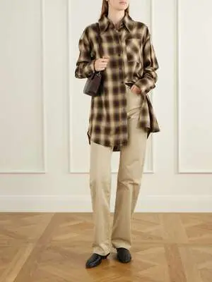 Co Checked Lyocell Shirt
