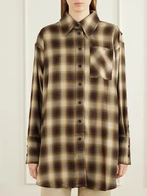 Co Checked Lyocell Shirt