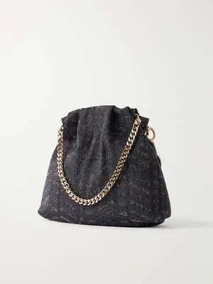 Missoni Greek Key Striped Metallic Shoulder Bag