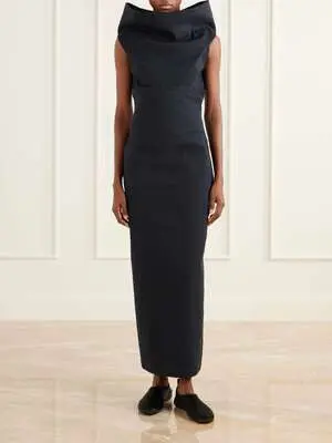 Issey Miyake Allow Stretch Washi-blend Maxi Skirt