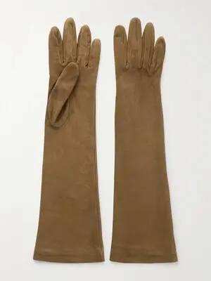 Brunello Cucinelli Suede Gloves - Brown