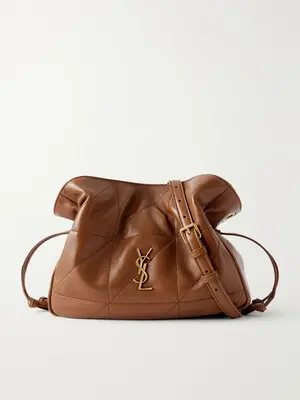 Saint Laurent Jamie Quilted Leather Shoulder Bag - Brown
