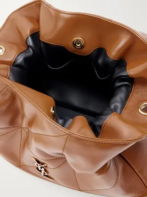 Saint Laurent Jamie Quilted Leather Shoulder Bag - Brown