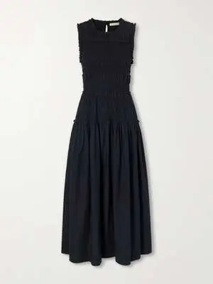 DÔEN Mallory Cotton-poplin Midi Dress