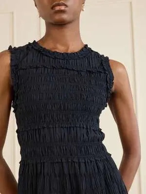 DÔEN Mallory Cotton-poplin Midi Dress