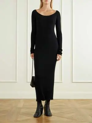 Le Kasha Ternil Ribbed Cashmere Maxi Dress