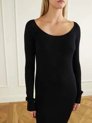Le Kasha Ternil Ribbed Cashmere Maxi Dress
