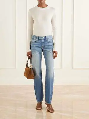 SLVRLAKE Isabel Low-rise Straight-leg Jeans