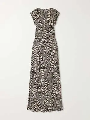 Johanna Ortiz Silent Rising Printed Stretch Maxi Dress