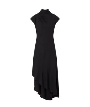 Proenza Schouler Elodine Draped Jersey Maxi Dress - Black