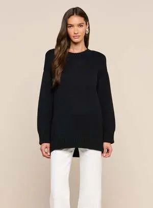 L'Agence Loden Pullover - Black