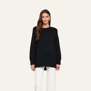 L'Agence Loden Pullover - Black