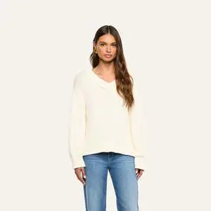 L'Agence Paxton Oversized Pullover - Ivory