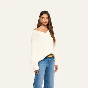 L'Agence Paxton Oversized Pullover - Ivory