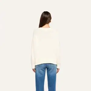 L'Agence Paxton Oversized Pullover - Ivory