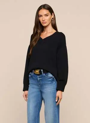 L'Agence Paxton Oversized Pullover - Black