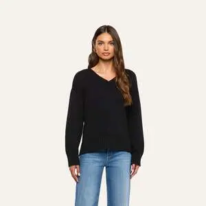 L'Agence Paxton Oversized Pullover - Black