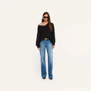L'Agence Paxton Oversized Pullover - Black