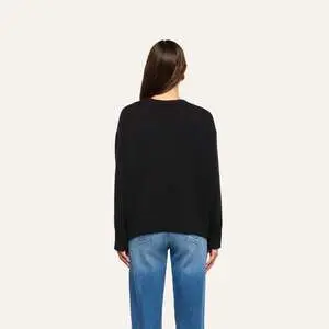 L'Agence Paxton Oversized Pullover - Black