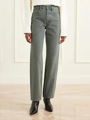 SLVRLAKE High-rise Straight-leg Jeans