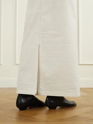 Issey Miyake Draped Stretch Washi-blend Maxi Dress - Neutrals