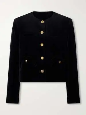 BLAZÉ MILANO Cotton-velvet Jacket - Black