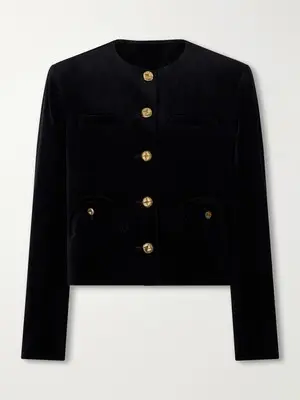 BLAZÉ MILANO Cotton-velvet Jacket - Black