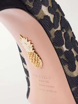 AQUAZZURA Panthera 105 Leopard-print Leather Pumps