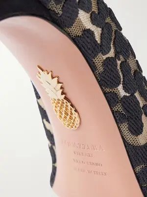 AQUAZZURA Panthera 105 Leopard-print Leather Pumps